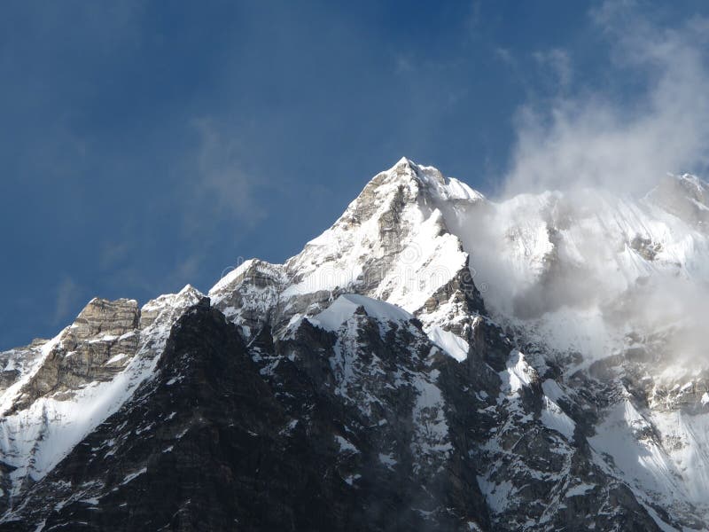 Peak of the Langtang Range stock image. Image of beauty - 27624615