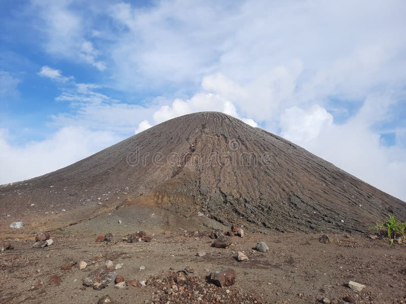 The Peak of Mount Gamalama, Ternate, North Maluku Stock Photo - Image ...