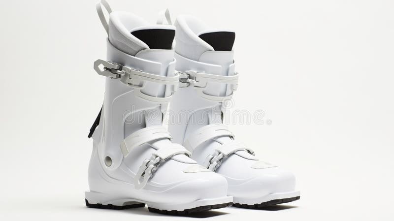 Peak Performance, Slay the Slopes with these Modern White Ski Boots on ...