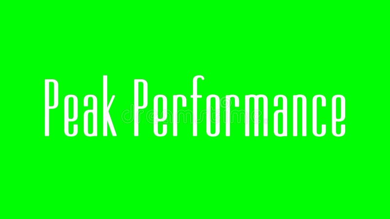 Peak Performance Text Green Screen Animated Video Stock Video - Video ...