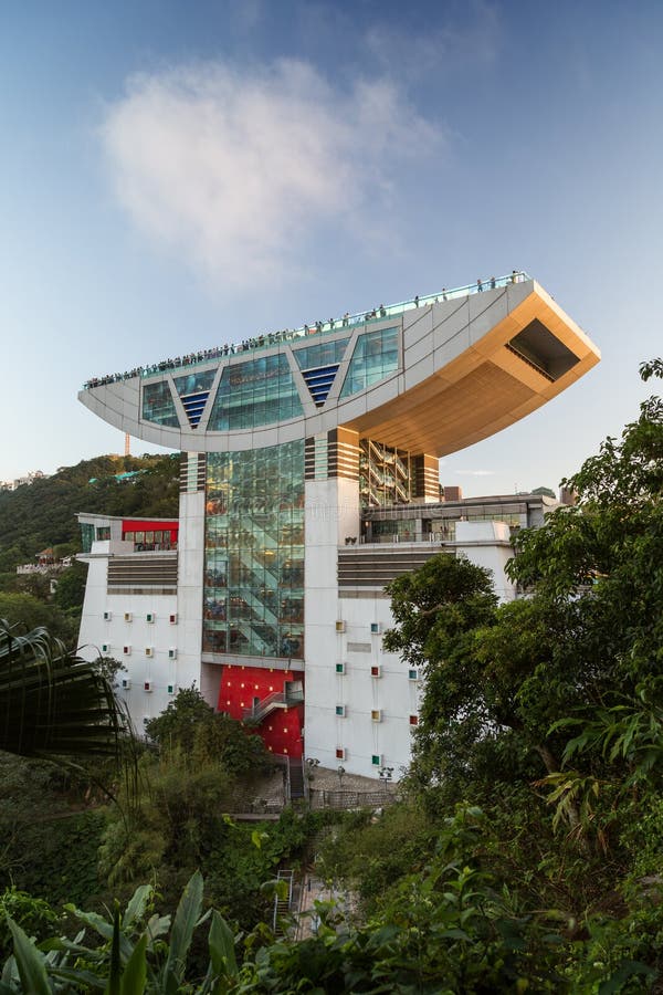 Peak Tower in Hong Kong editorial photography. Image of building - 63026277