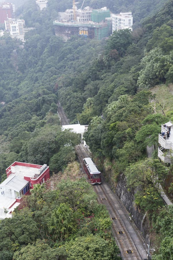 Peak tram station editorial image. Image of cityscape - 84622470