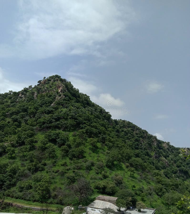 Peak View of Aravali Hills and Sky from Sajjangarh Palace in Udaipur ...