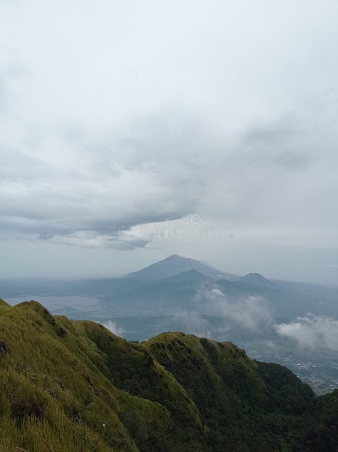 The Peak View of Ungaran Mountain Stock Image - Image of fell, peak ...