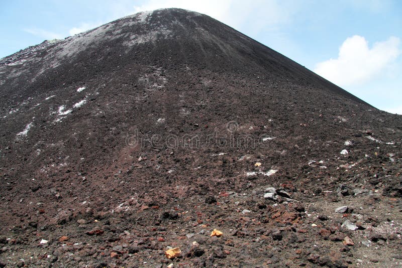 Peak of volcano stock image. Image of rock, slope, krakatau - 39632387