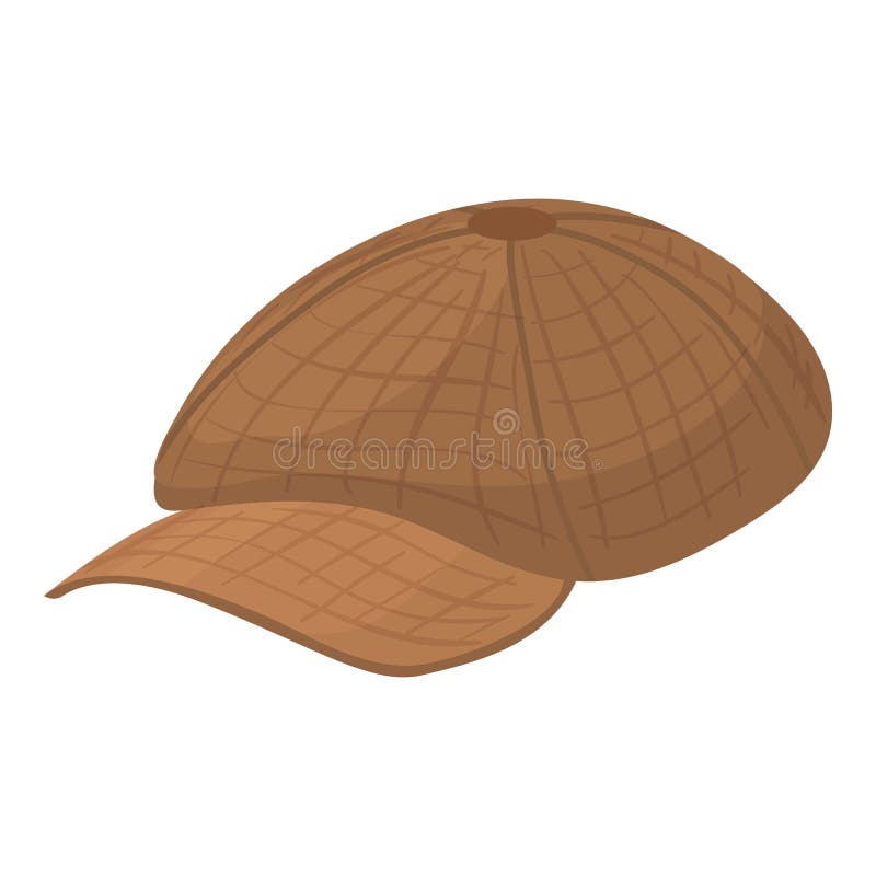Peaked Cap Icon, Cartoon Style Stock Vector - Illustration of clothing ...