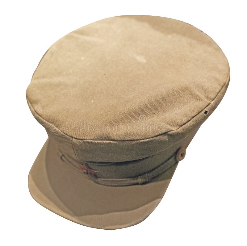 Peaked Cap of Officer of the Soviet Army Isolated on White Background ...
