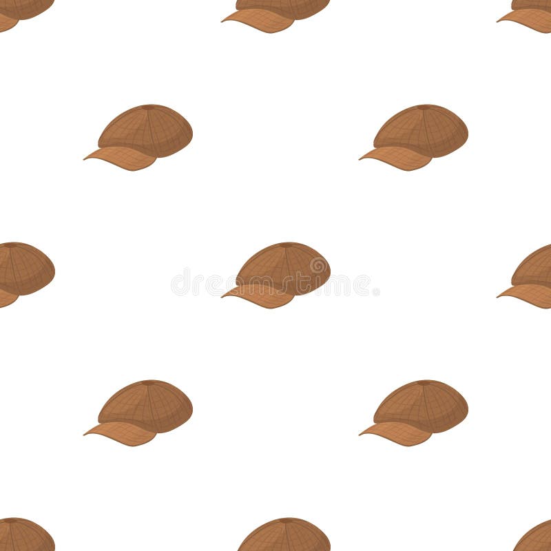 Peaked Cap Pattern Seamless Vector Stock Illustration - Illustration of ...