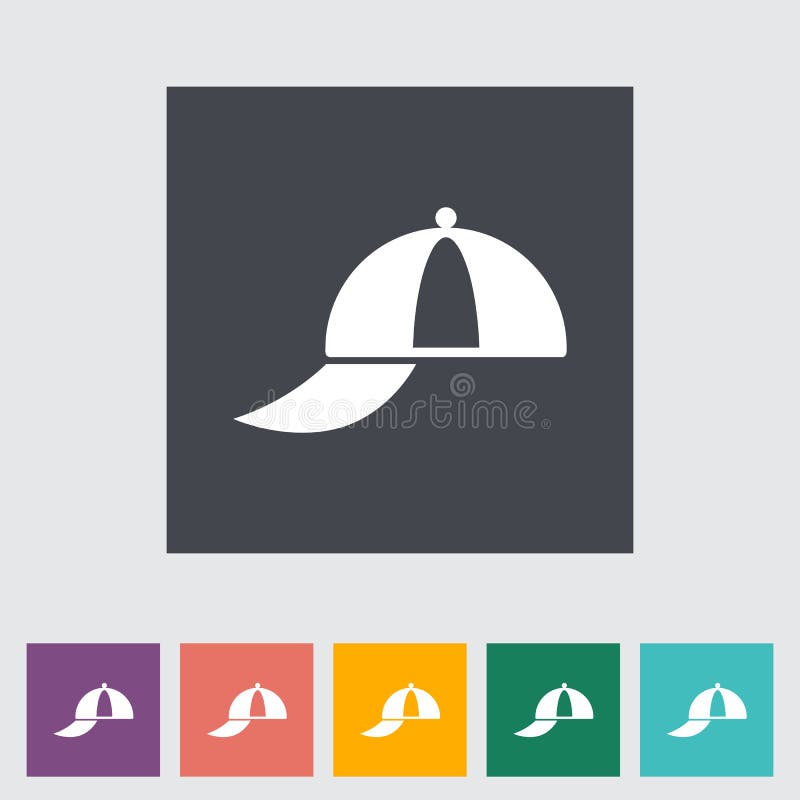 Peaked cap stock vector. Illustration of accessory, blue - 92002473