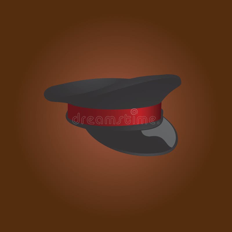 Peaked Cap. Vector Illustration Decorative Design Stock Vector ...