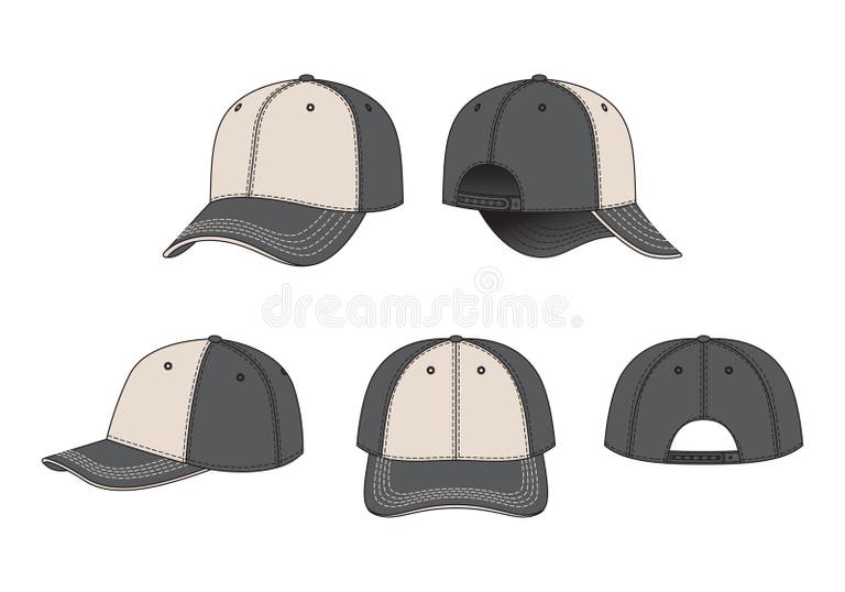 Peaked cap stock vector. Illustration of headwear, accessory - 52833171