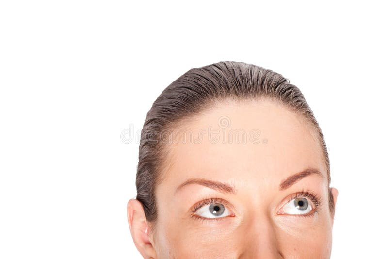 Peaking stock image. Image of face, blank, contemplation - 21454909