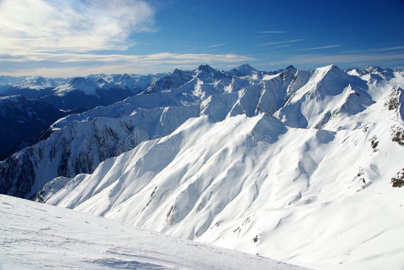 Swiss Alps Mountain Range Landscape Stock Image - Image of alps ...