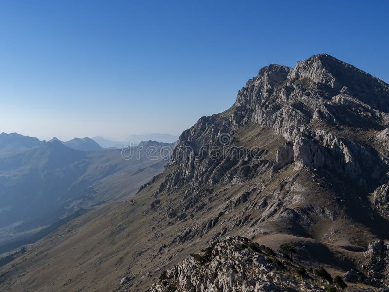 Peaks of Magnificent and Fascinating Mountains at High Altitude Stock ...