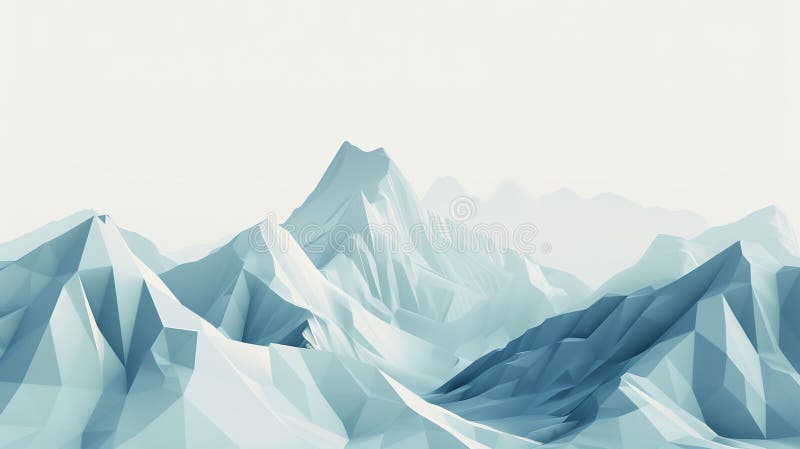 Peaks Redefined: Polygon Mountain Minimal Madness Stock Illustration - Illustration of graphics ...