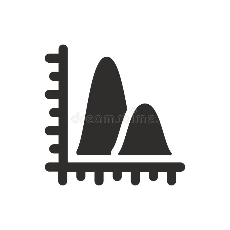 Peaks report icon stock vector. Illustration of graph - 247600667