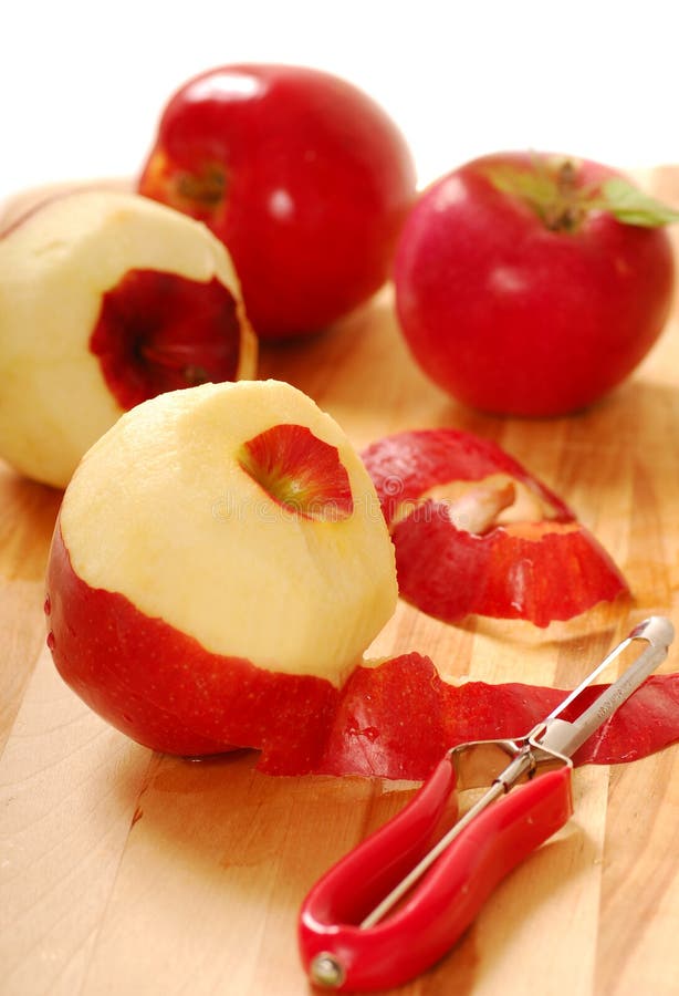 Pealing apples stock image. Image of prepare, apple, healthy - 11111067