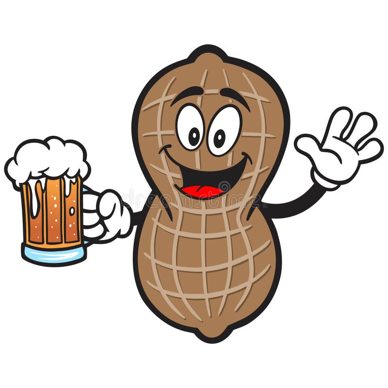 Peanut with Sign stock vector. Illustration of computer - 72947193