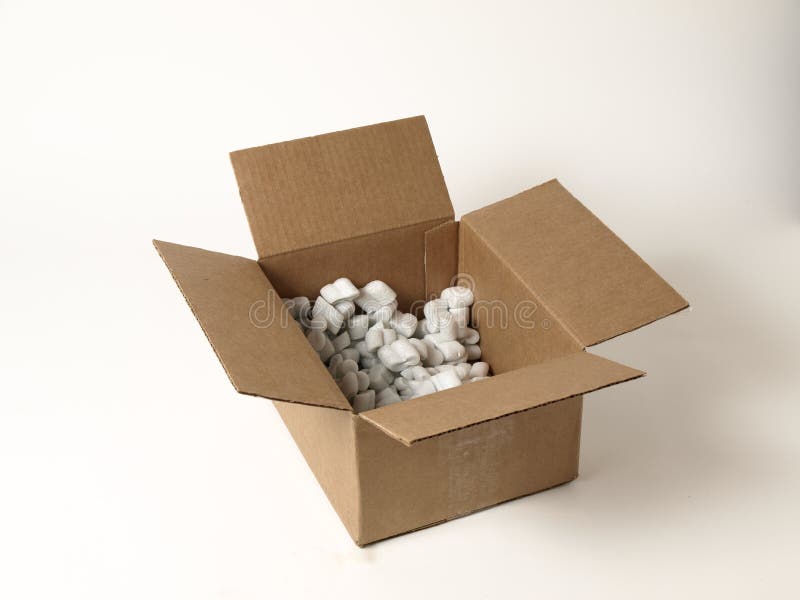 Peanut box stock photo. Image of isolated, filled, cardboard - 5893580