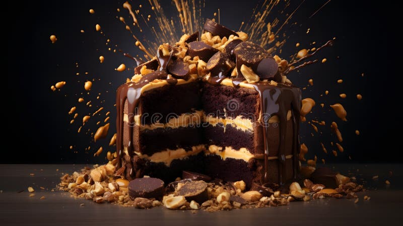 Peanut Butter Chocolate Explosion Cake, a Celebration of the Beloved ...