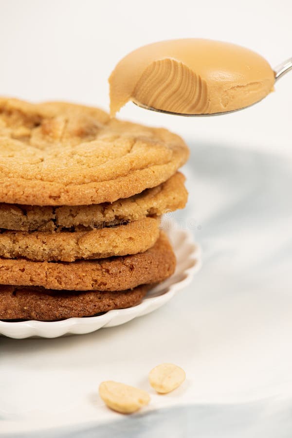 Peanut Butter Cookies stock image. Image of peanut, snack - 266796261