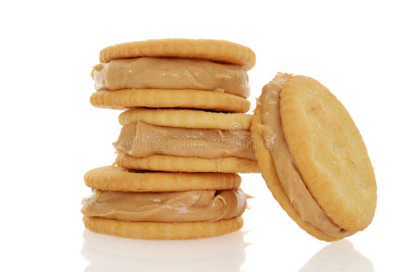 Peanut butter and crackers stock photo. Image of detail - 54507840