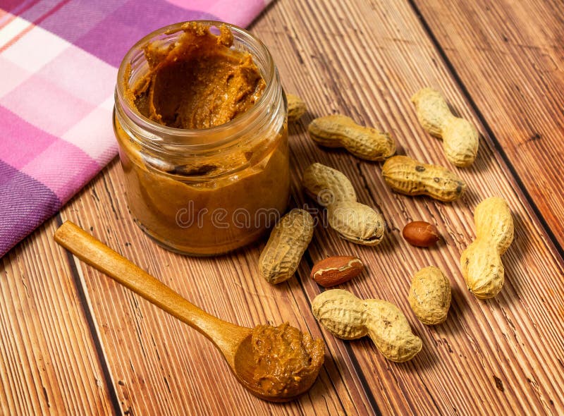 Peanut Butter or Peanut Paste Stock Image - Image of flower, shells ...
