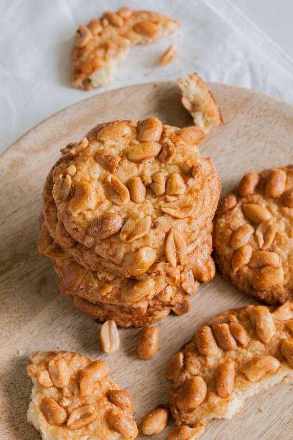 Peanut Cookies stock image. Image of sweet, homemade - 73911119