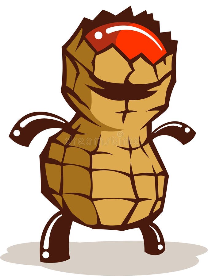 Peanut Dude stock vector. Illustration of eyes, drawing - 43861199