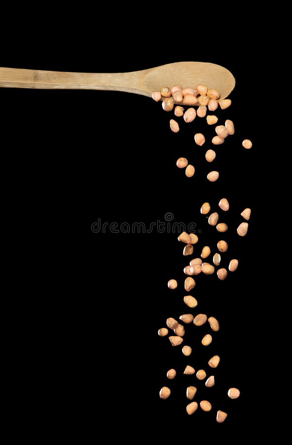 Peanut Fall, Brown Grain Peanuts Explode Abstract Cloud Fly from ...