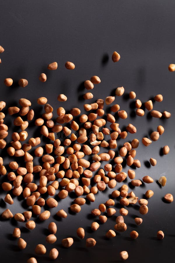 Peanut Flying Explosion, Brown Grain Peanuts Explode Abstract Cloud Fly ...