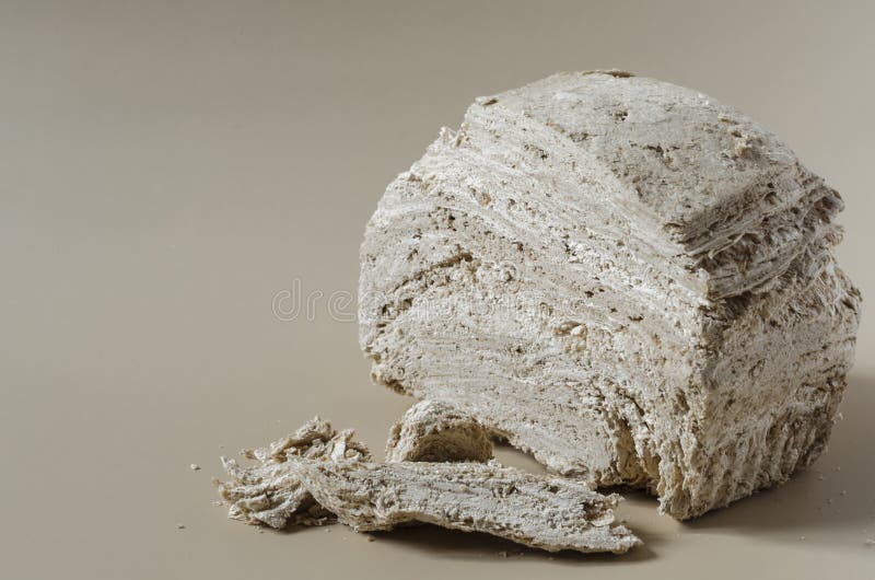 Peanut Halva on a Light Brown Background Top View-side Space for Text ...