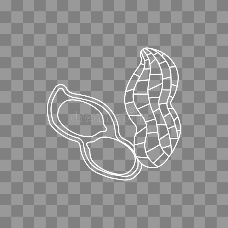 Peanut Icon. Outline Peanut Vector Icon. Stock Vector - Illustration of ...