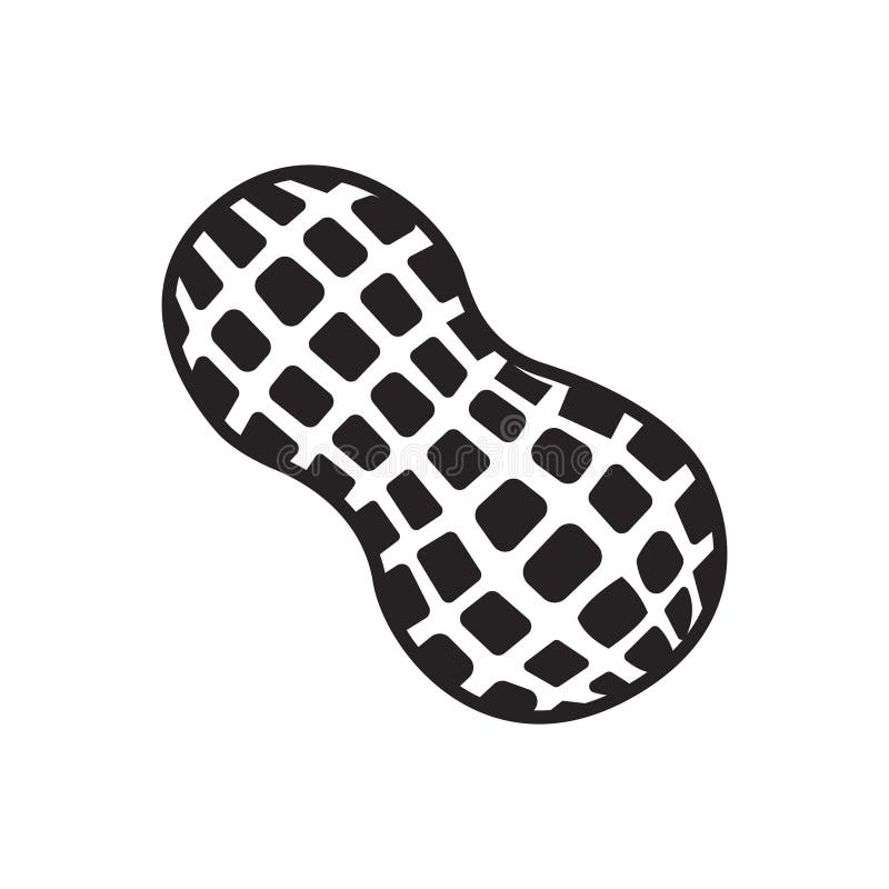 Peanut icon stock vector. Illustration of nutrition - 281484157