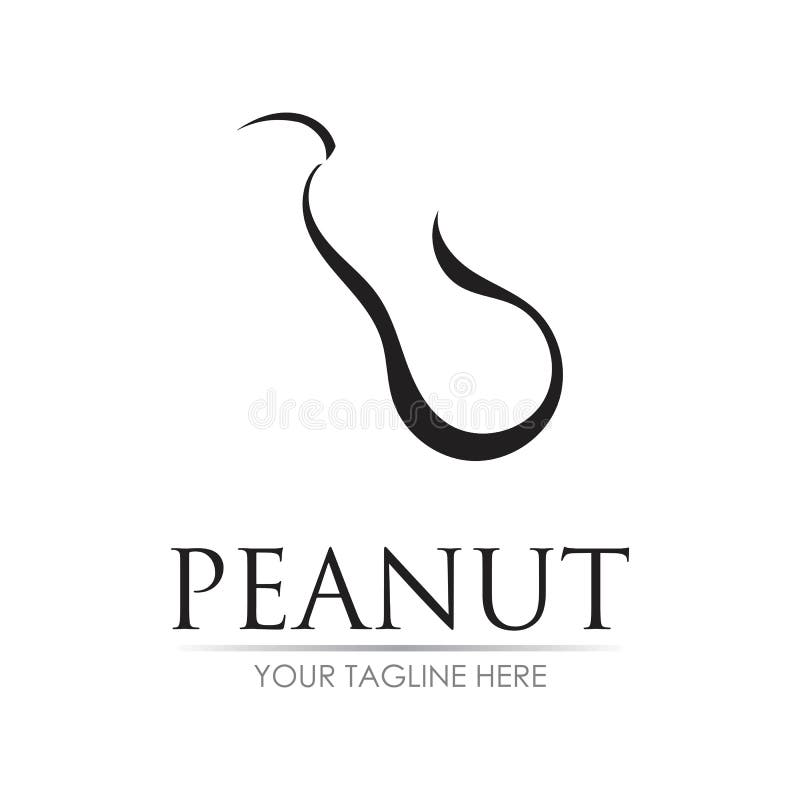 Peanut Logo Vector Illustration Design Template Stock Vector ...