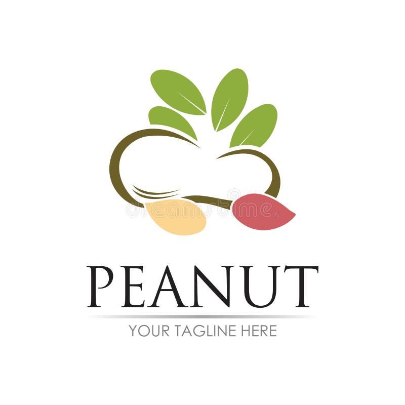 Peanut Logo Vector Illustration Design Template Stock Vector ...