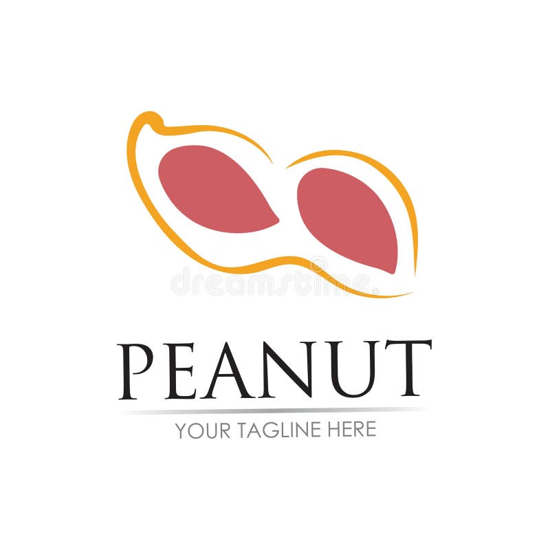 Peanut Logo Vector Illustration Design Template Stock Vector ...