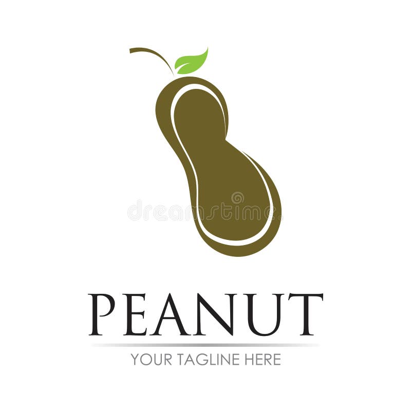 Peanut Logo Vector Illustration Design Template Stock Vector ...