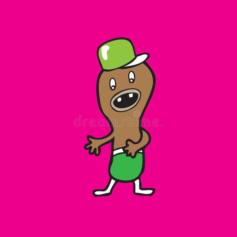 Peanut man mascot vector stock vector. Illustration of energy - 9636694