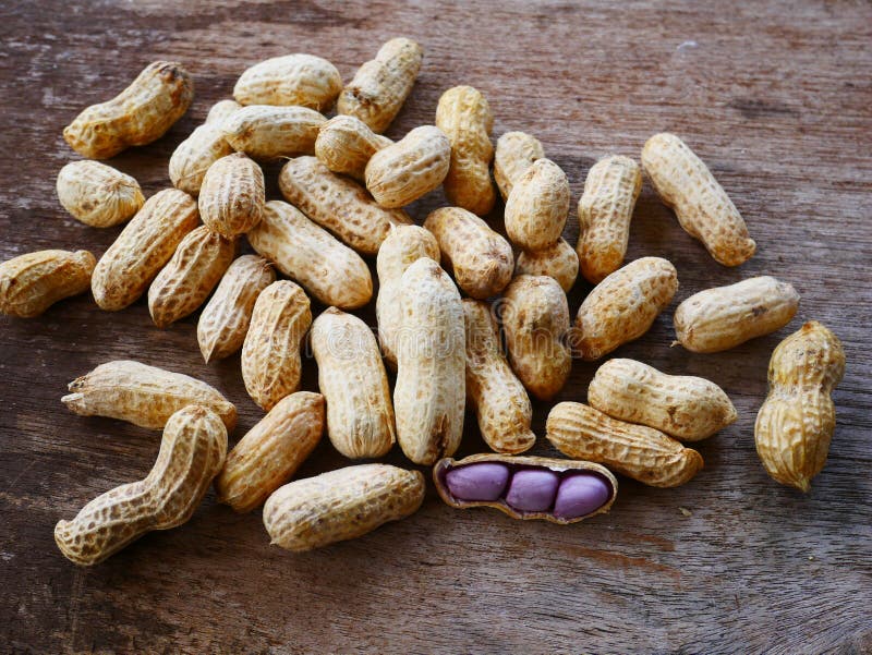 Peanut Open Shell on Group of Peanuts Close Shell Stock Photo - Image ...