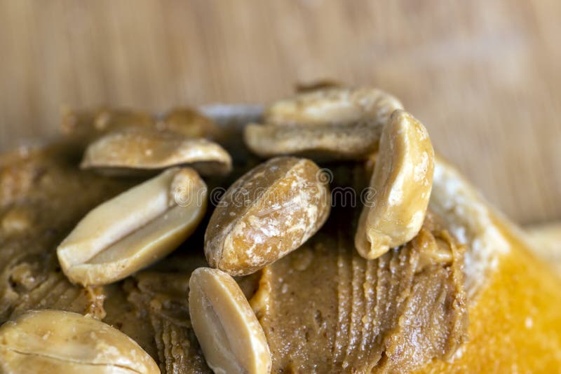 Peanut Paste with Roasted Peanuts Stock Image - Image of cooking ...