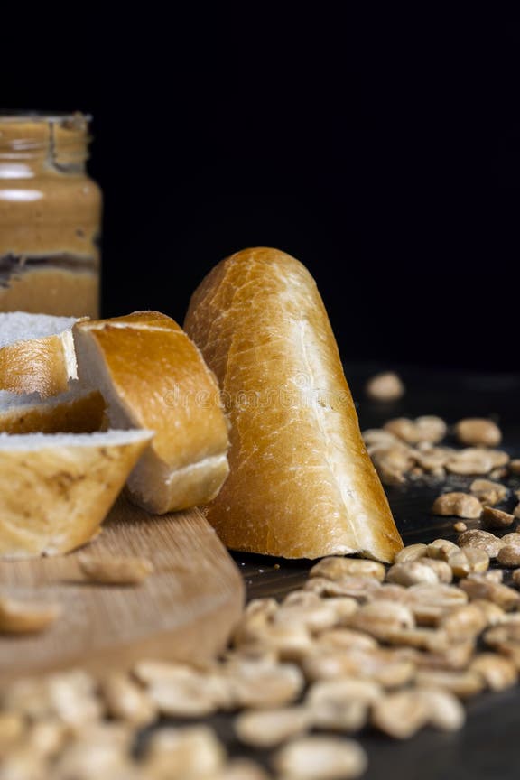 Peanut Paste with Roasted Peanuts Stock Image - Image of peanuts, snack ...