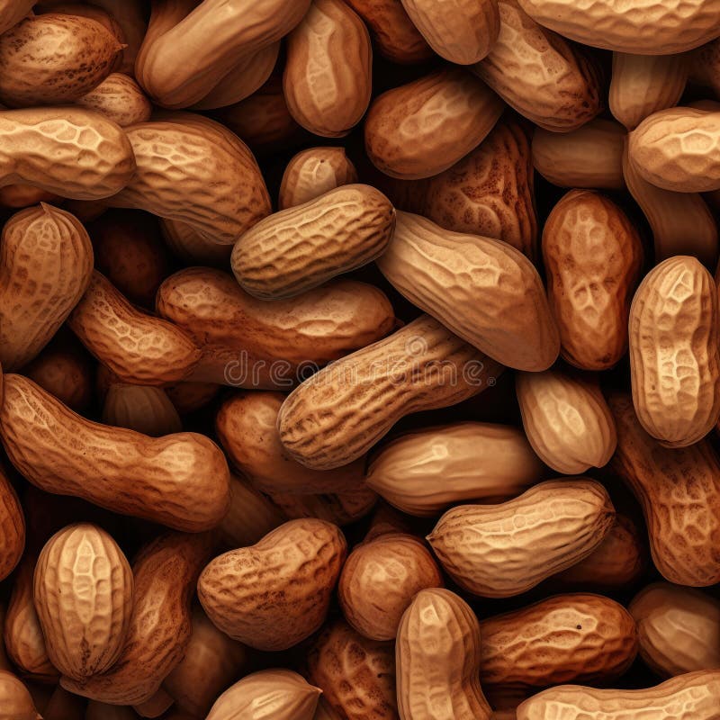 Peanut Pattern Ultra Realistic Stock Illustration - Illustration of ...