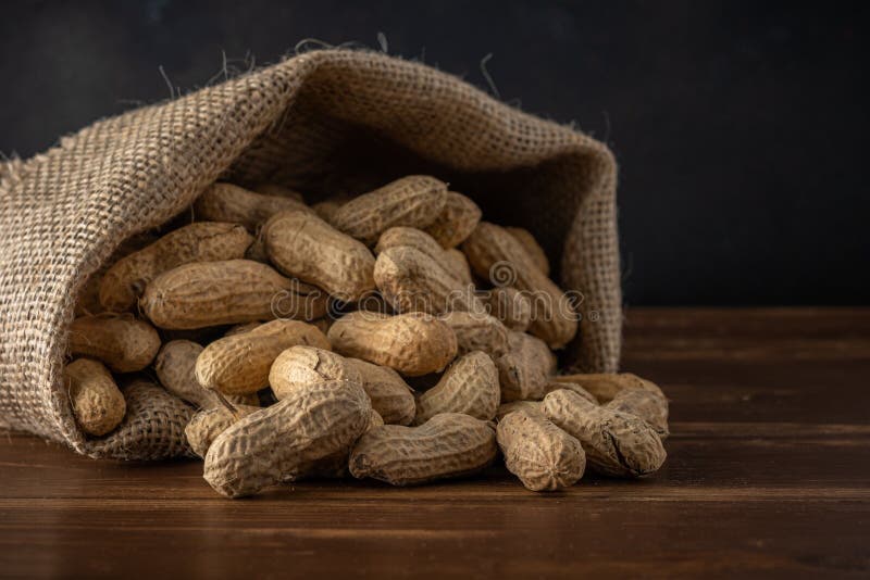 Peanut in a bag stock image. Image of brown, butter, background - 25531281