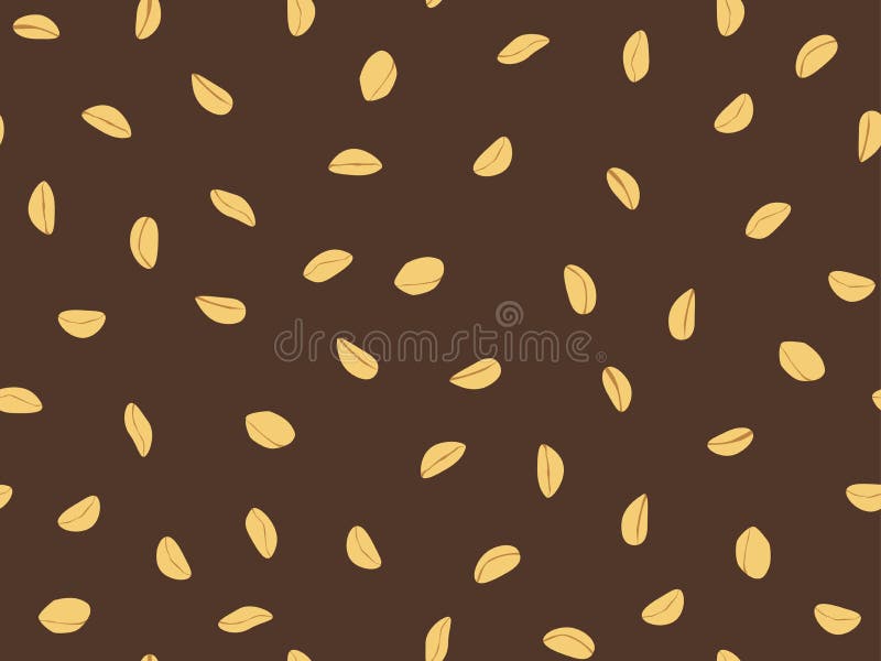 Peanut Set of Seamless Pattern. Roasted Peanuts. Background Design for ...