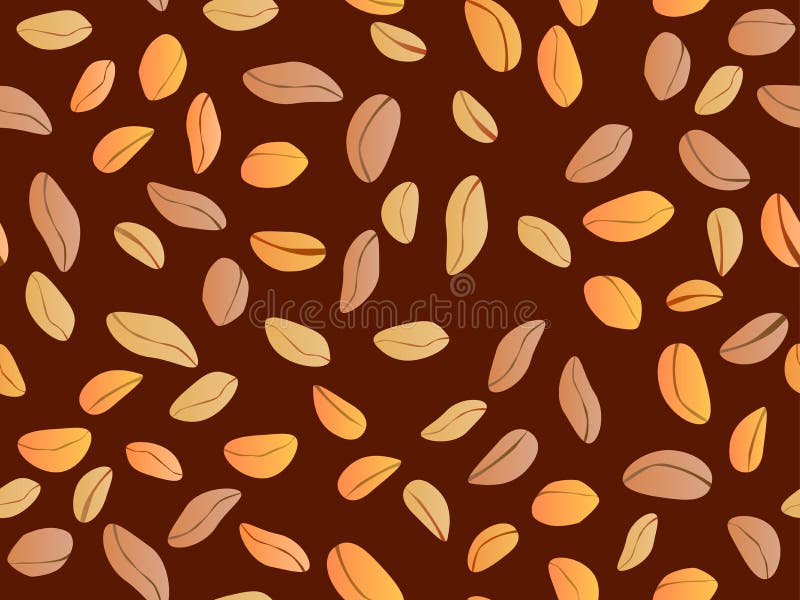 Peanut Seamless Pattern. Roasted Peanuts. Background Design for ...