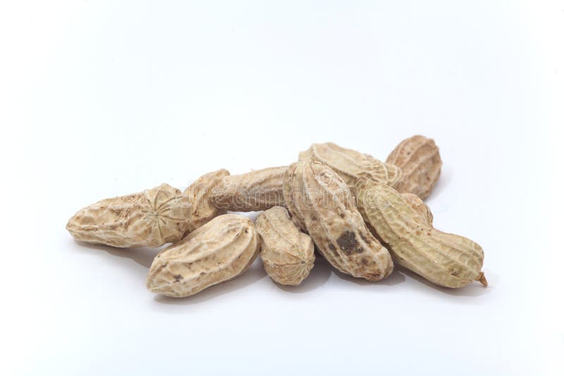 Peanut on the White Background Stock Image - Image of beige, healthy ...