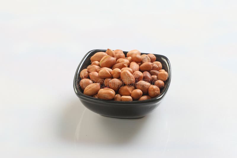 Peanuts-Big Peanut Set Isolated on White Background. Stock Image ...