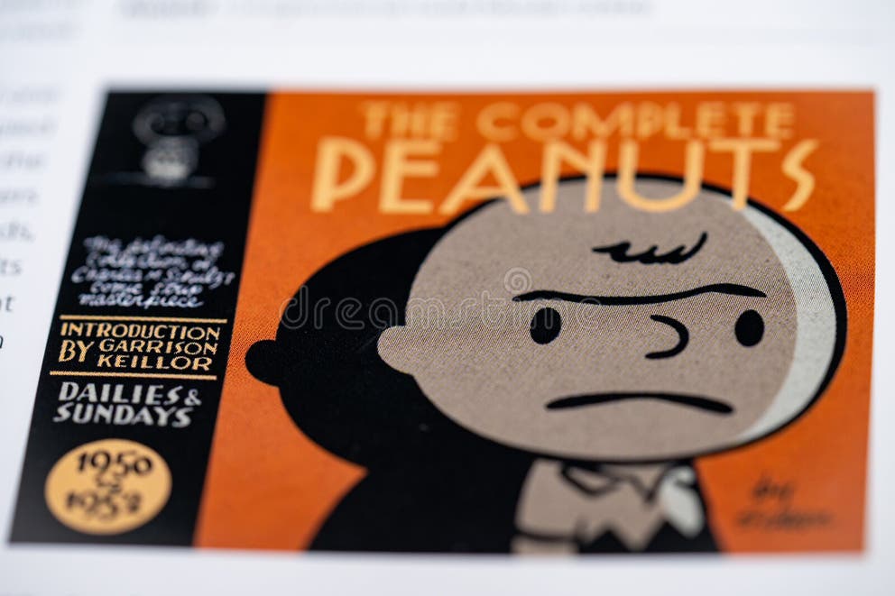 Peanuts from a comic book. editorial photography. Image of book - 358780762