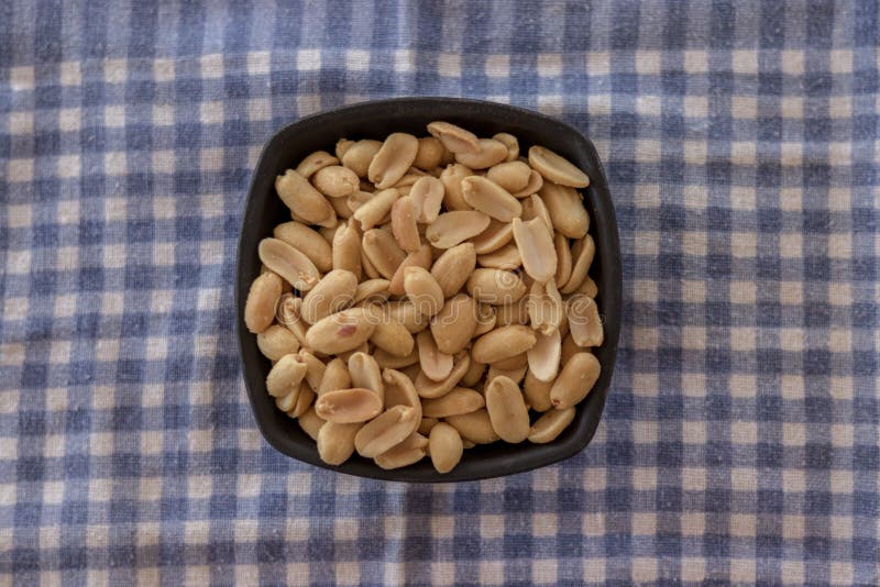 Peanuts in a container stock image. Image of nutrition - 195838699